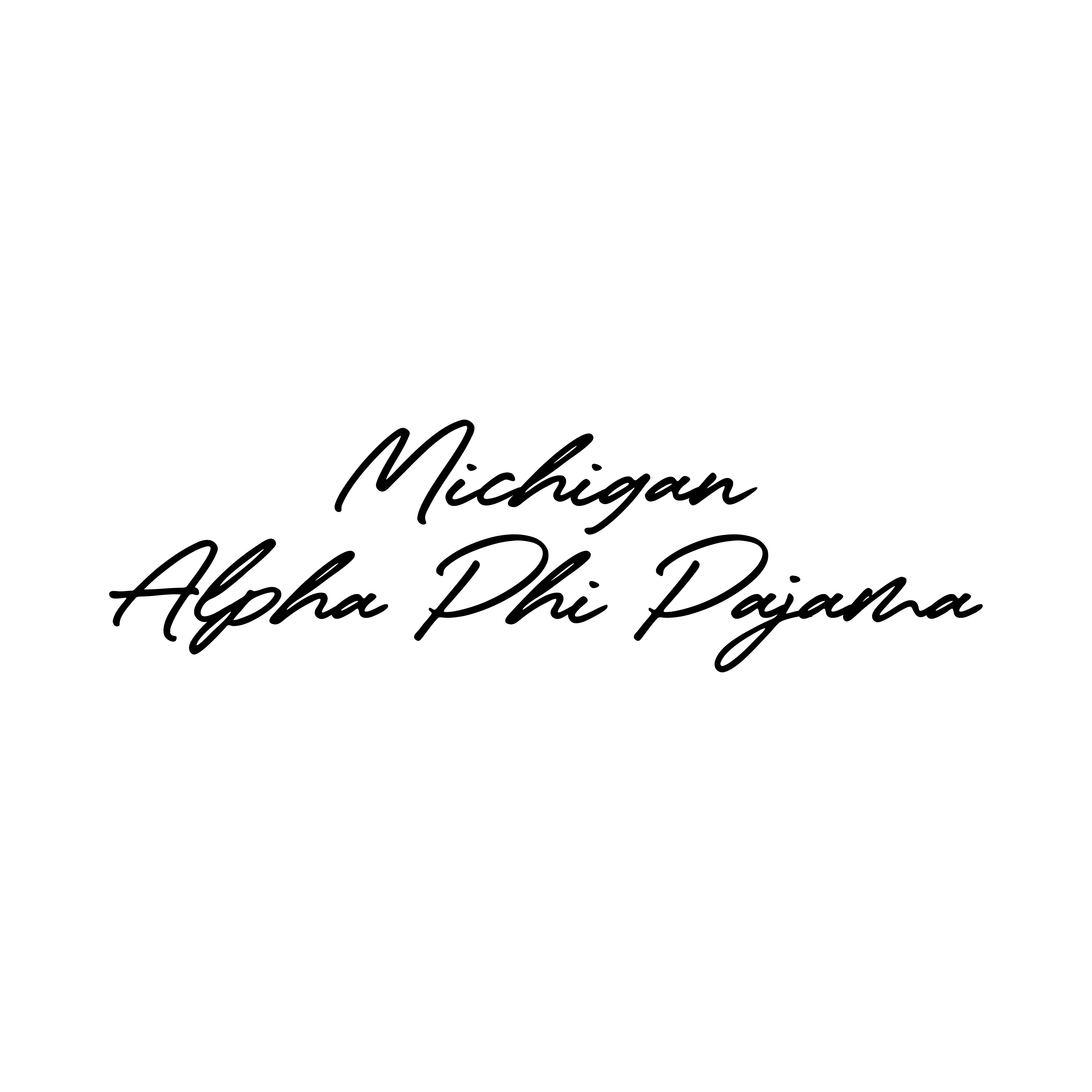 MICHIGAN ALPHA PHI PAJAMA SET – CAMPUS COLLECTIVE